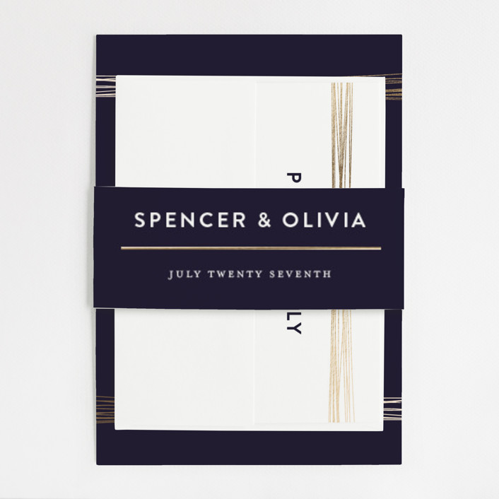 Golden Threads Foil-Pressed Wedding Invitations by Lisa Tamura Guerrero ...