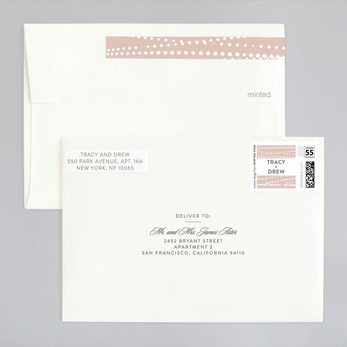 Romantic Ripples Foil-Pressed Wedding Invitations by Ana Sharpe | Minted