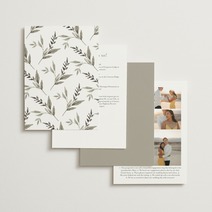 Shade Garden Foil-Pressed Wedding Invitations by Robin Ott | Minted