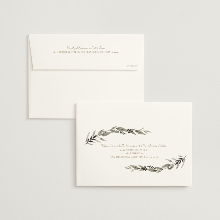 Shade Garden Foil-Pressed Wedding Invitations by Robin Ott | Minted