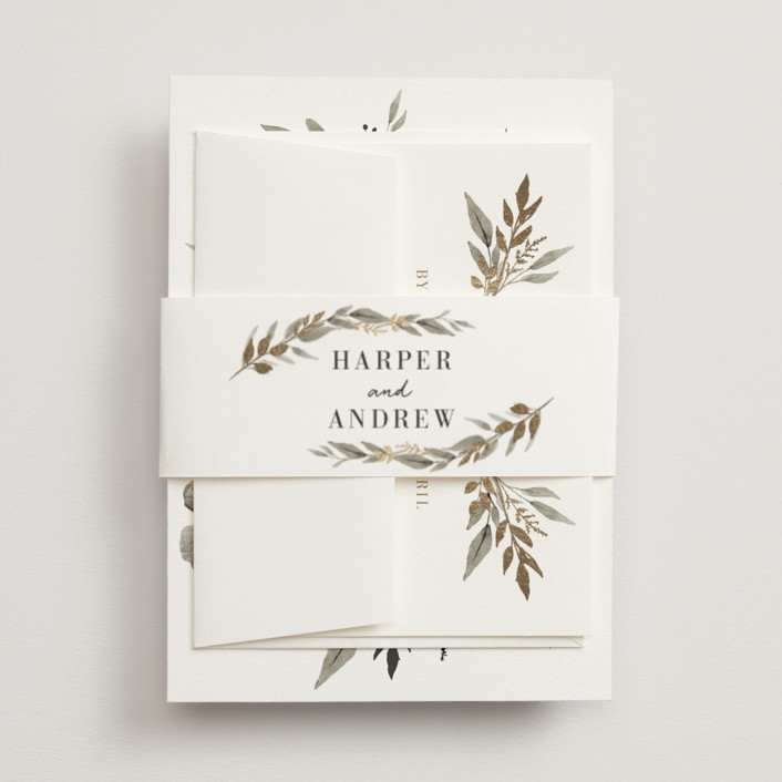 Shade Garden Foil-Pressed Wedding Invitations by Robin Ott | Minted
