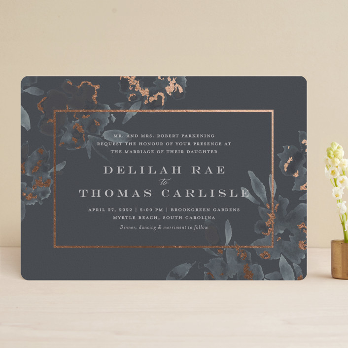 Carolina Foil-Pressed Wedding Invitations by Meagan Christensen | Minted