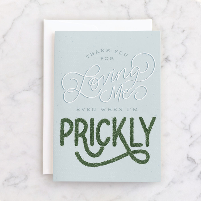 Prickly Individual Just Because Greeting Cards by Heather Cairl | Minted