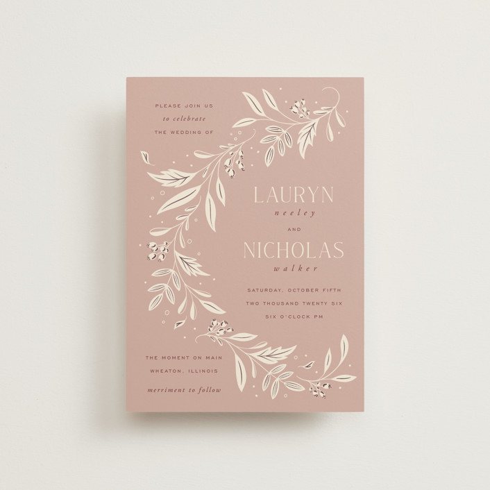 Moment Petite Wedding Invitations by Erin German | Minted