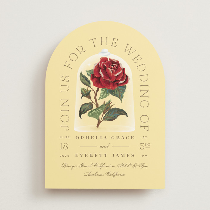 Beauty and the beast wedding invitations store