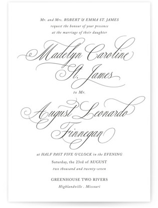 Page 3 - Formal Wedding Invitations with Custom Addressed Envelopes ...
