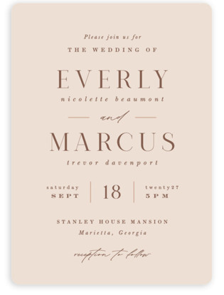 Wedding Invitations | Elegant Customizable Designs | Minted