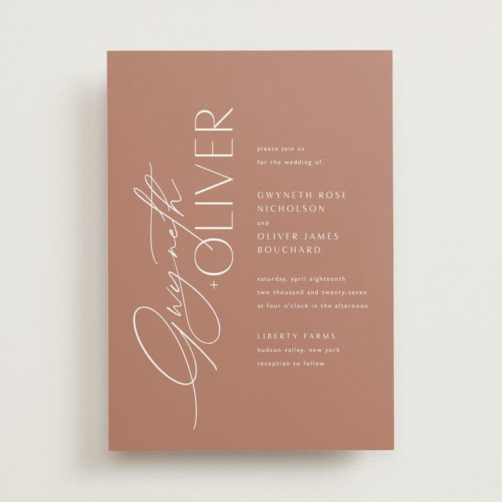 Flip Wedding Invitations by Kelly Schmidt | Minted