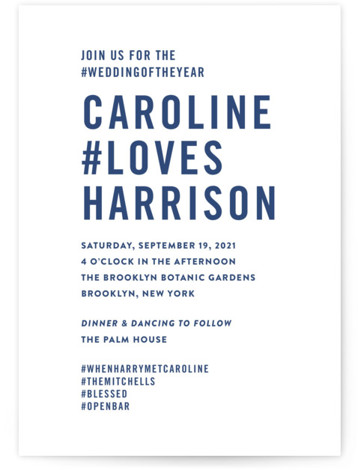 Black Tie Wedding Foil-Pressed Wedding Invitations by Chris Griffith ...