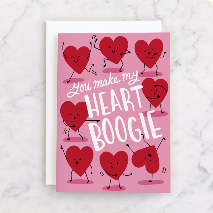 Heart Boogie Individual Valentine's Day Greeting Cards by Katie Zimpel ...