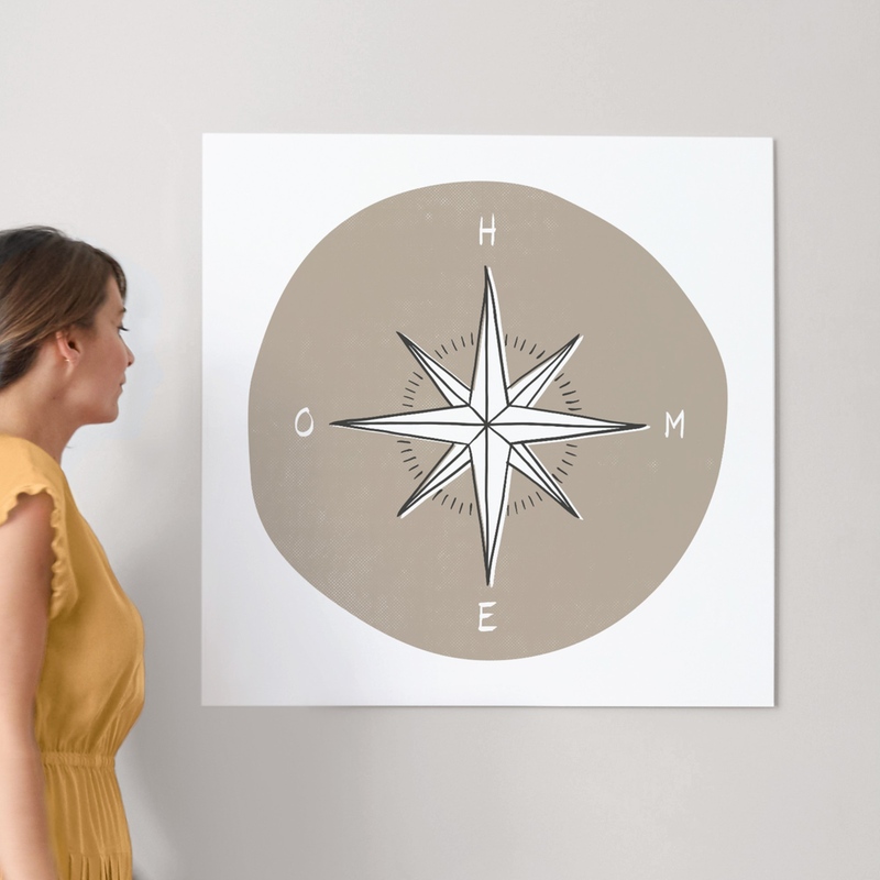 Traveler's Compass Wall Art Prints by Letter19Design | Minted