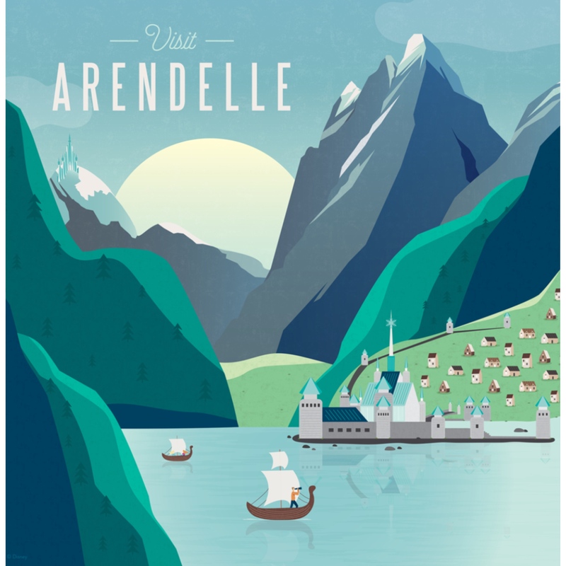 Visit Arendelle from Disney's Frozen Children's and Nursery Wall Mural ...