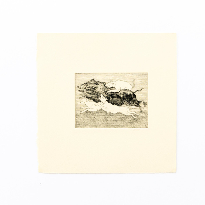 Animal Etching Original Drawings by Dana Williamowsky | Minted