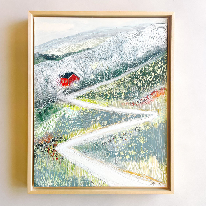 The Peaceful Path Original Art by Sarah Fitzgerald | Minted