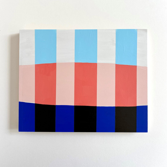 Ultramarine Stripes Original Art Original Art by Katie Craig | Minted