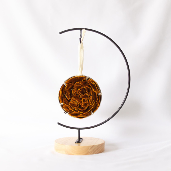 Woven Ornament | Velvet Decorative Object by Ashley Hawke | Minted