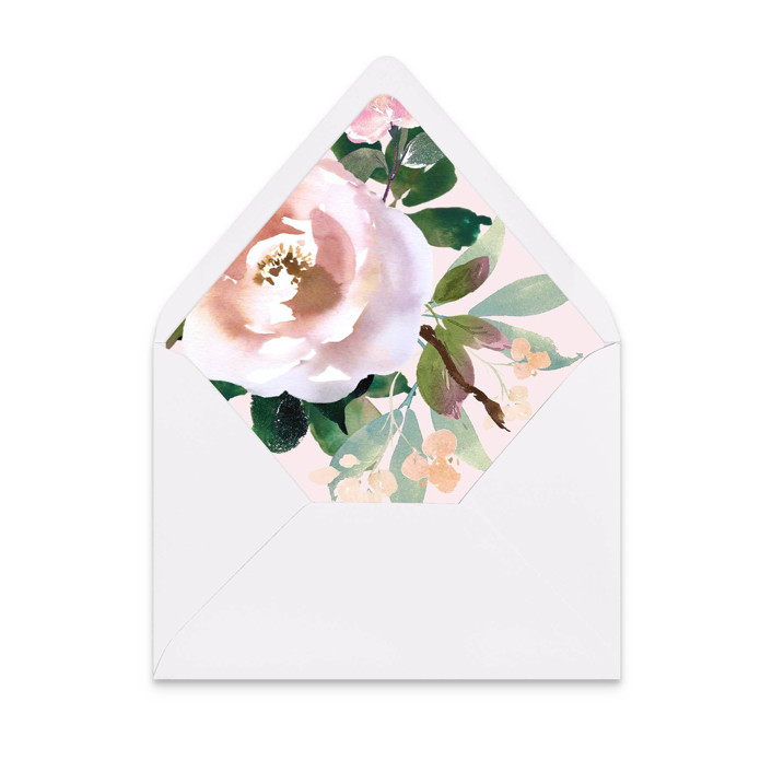 Madison Pink Peony Envelope Liners | Set of 25 | For A7 envelopes ...