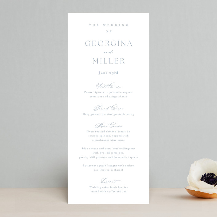 Modern Air Menus by Stacey Meacham | Minted