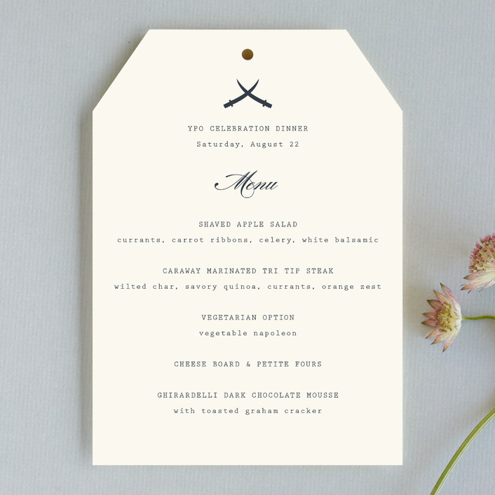 Swords Menu Cards by Toast & Laurel | Minted
