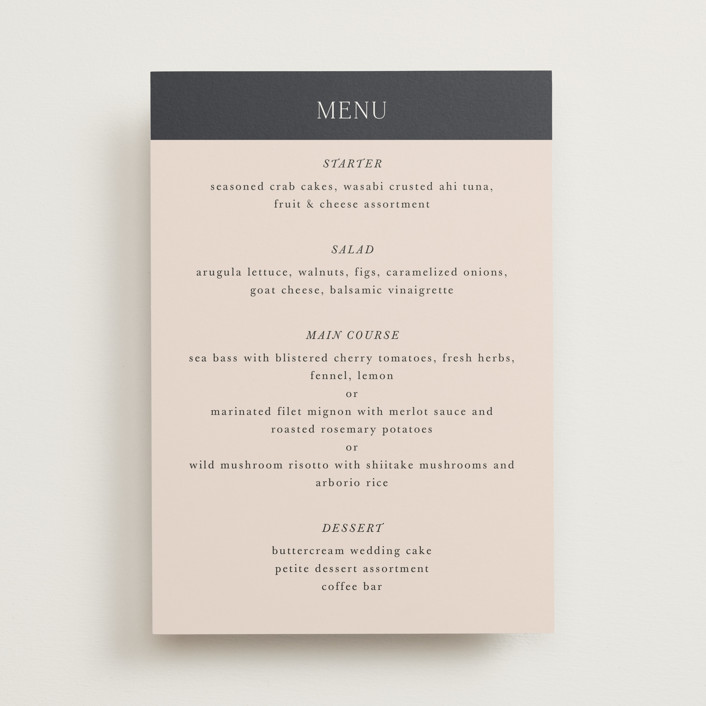 Floral Monogram Menus by Lindsay Megahed | Minted