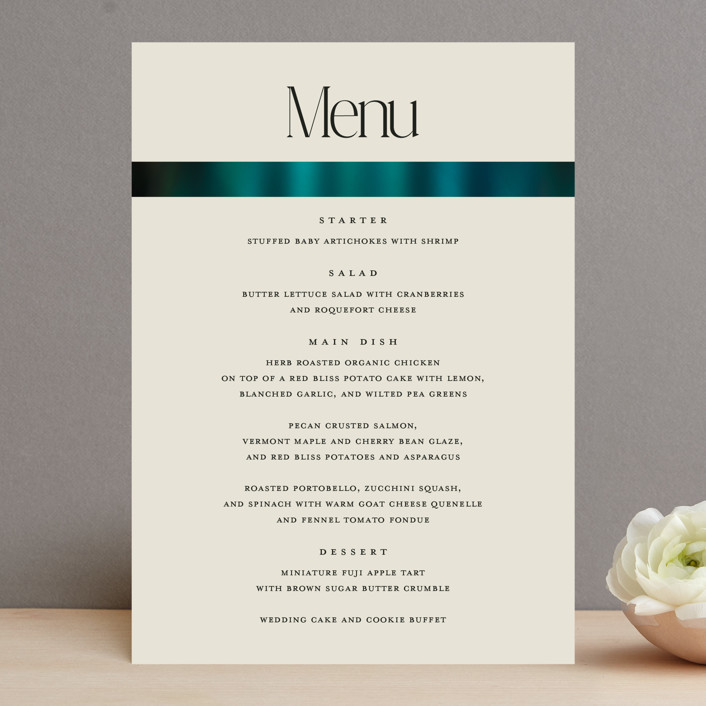Spectrum Menu Cards by Heather Schertzer | Minted