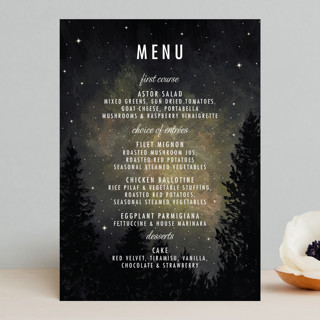 Starry, Starry Night Menu Cards by Elly | Minted