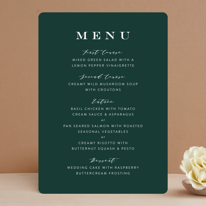 Picture Perfect Menus by Amy Payne | Minted