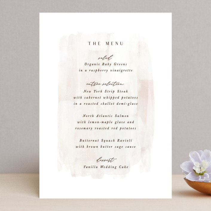 Ethereal Display Menus by Hooray Creative | Minted