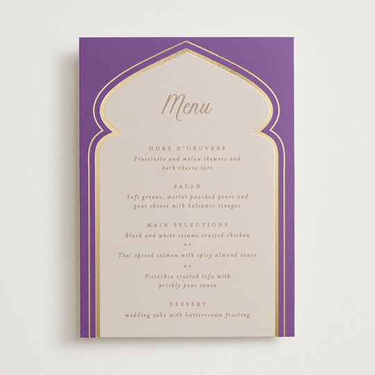 Whole New World from Disney's Aladdin Foil-Pressed Menus by Creo Study ...