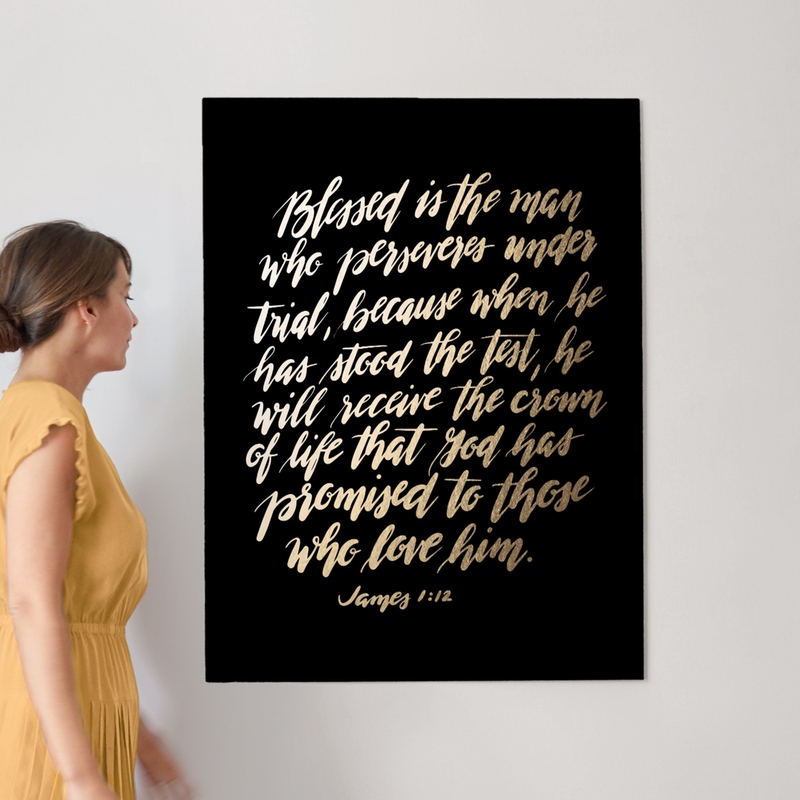 James 1:12 bible verse Wall Art Prints by Ramoncita Rallos - aticnomar ...