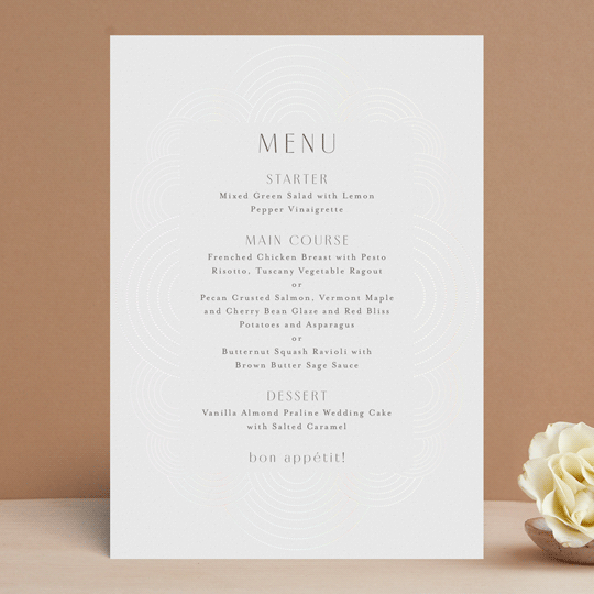 Sparkling Deco Gloss-Press® Menus by Shirley Lin Schneider | Minted