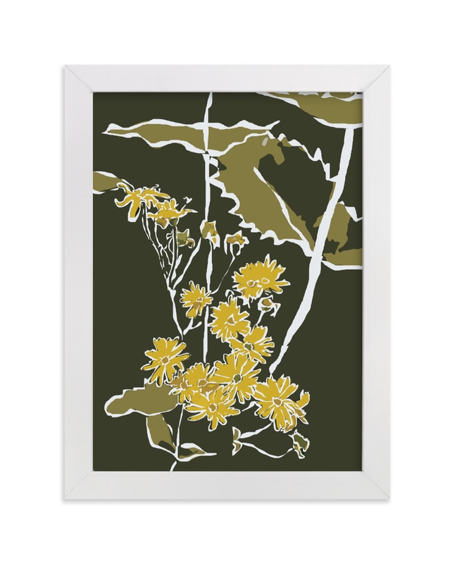 Abstract Yellow Floral Fine Art Prints by CedarandGrey | Minted