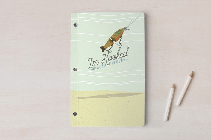 I'm Hooked on Fishing! Notebooks by CaroleeXpress... | Minted