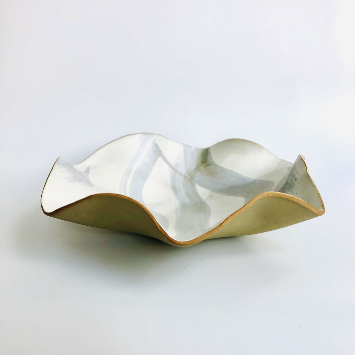 Brushed Fruit Bowl Serving Bowls by Audrey Menezes | Minted