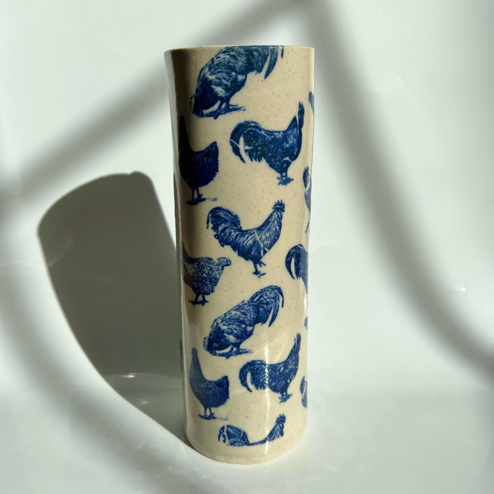 Chicken Farm Vase Vases by Made with Mudd | Minted