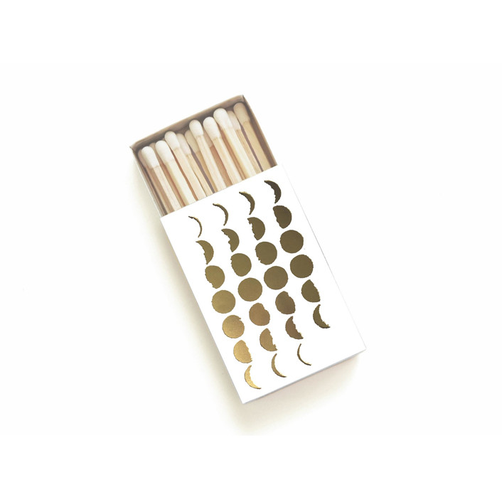 Phases of the Moon Matchbox, Gold on White Favors by Jessica Cunningham ...