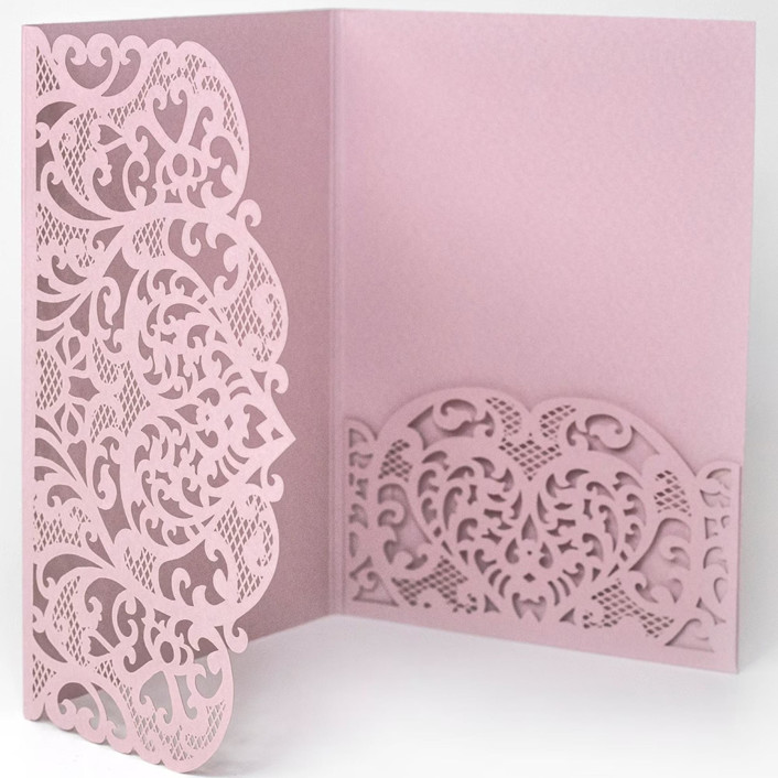 Custom Laser Cut Lace Pockets for 5x7 Cards | Set of 10 | Envelopes ...