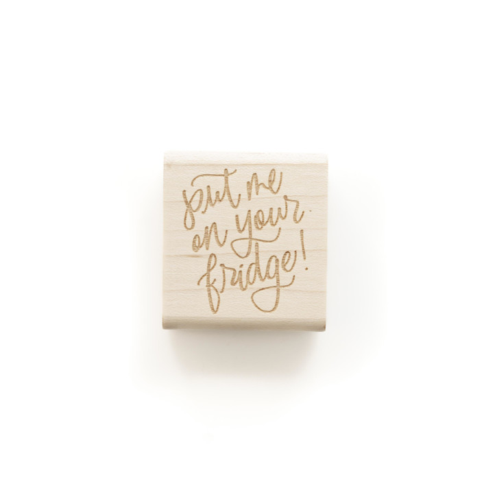 Put Me On Your Fridge Stamp Stamps by Jennifer Montgomery | Minted