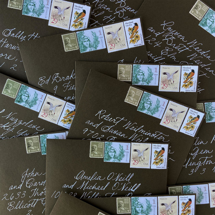 CUSTOM Postage Set (CURRENT + Vintage stamps) // Set of 10 // $2.04 in ...