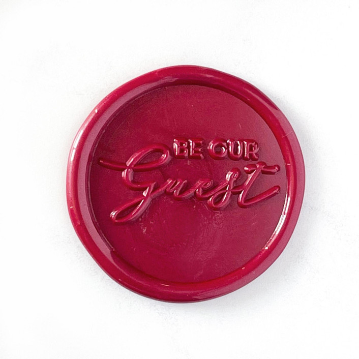 Be Our Guest Wax Seal in Sangria Pack of 10 Wax Seals by Abby Choi | Minted