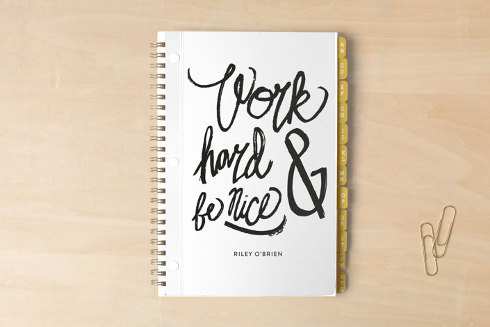 Nice Work Notebooks by Heather Francisco | Minted