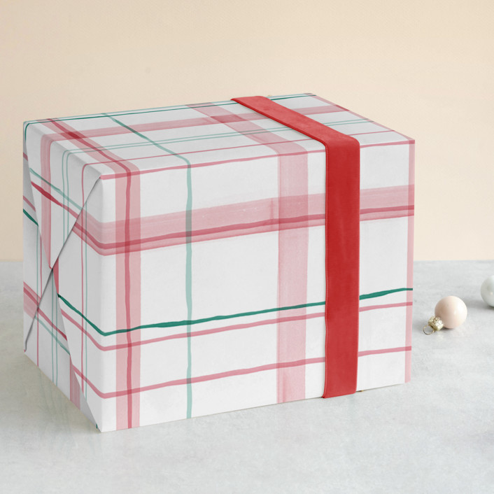 Fun plaid Wrapping Paper Sheets by Creo Study | Minted