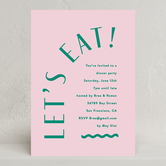 Arch Type Party Invitations by Angela Thompson | Minted