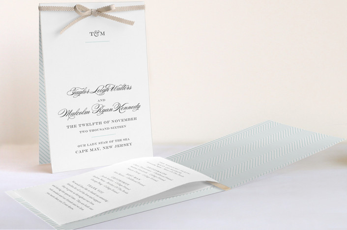 Charming Go Lightly Unique Wedding Programs by danielleb | Minted