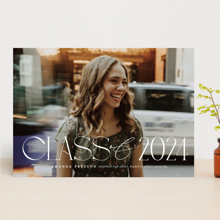 Stacked class Graduation Announcements by Jessica Williams | Minted