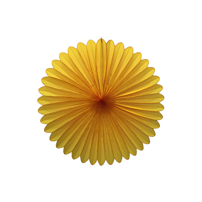 Gold Fan - 27" Party Hanging Decor by Jollity and Co | Minted