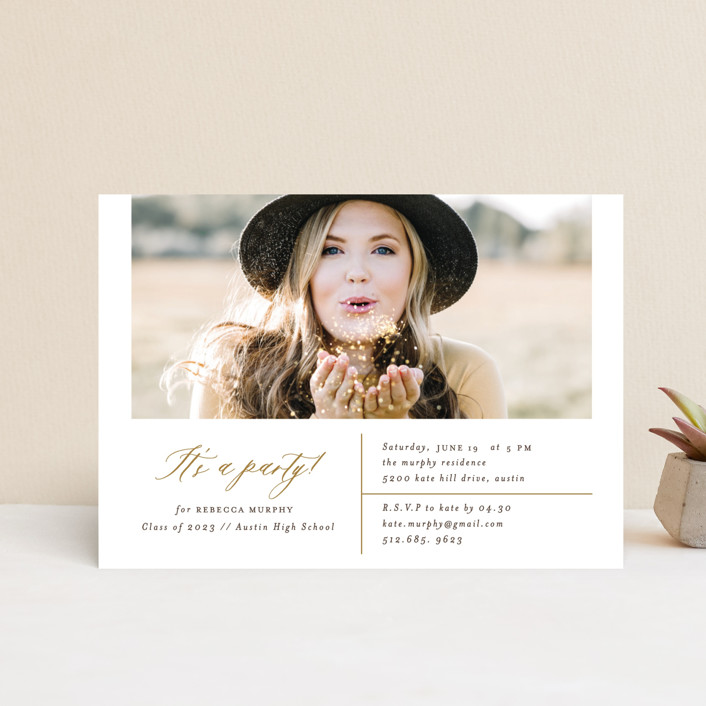 It's A Party! Graduation Party Invitations by Mansi Verma | Minted