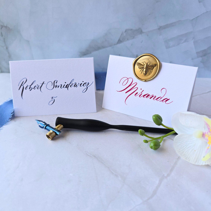 Custom Calligraphy Place Cards- Tent- Style Party Place Cards by ...