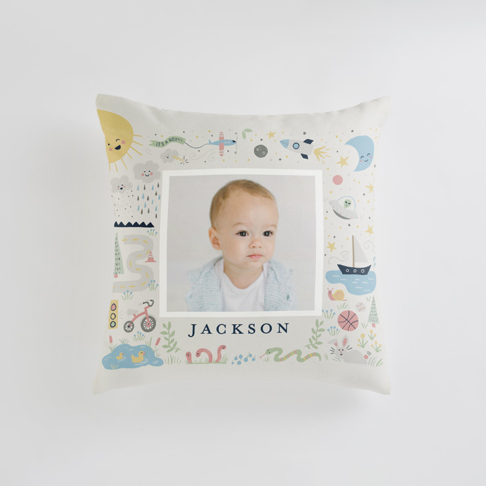 Fun World Small 18 Inch Photo Pillow by Katie Zimpel | Minted