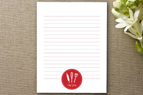 Chef’s Notes Personalized Stationery | Avamia